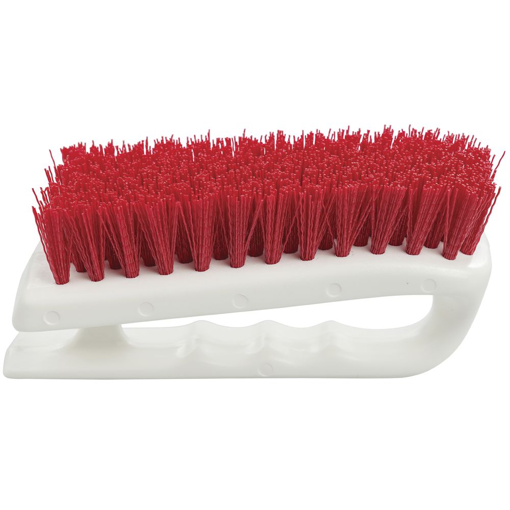 Red 6"W Poly Bristle Scrub Brush