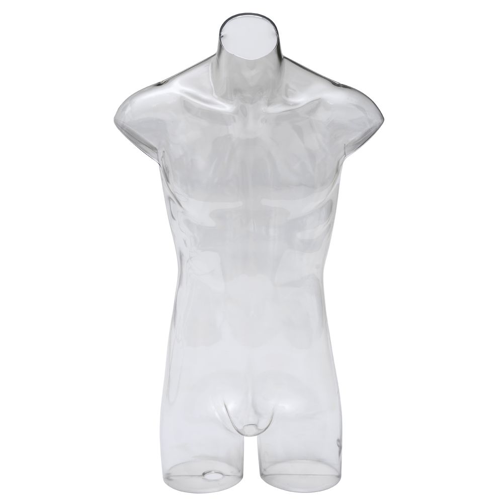 Clear Female Mannequin Torso w/ Hanging Loop