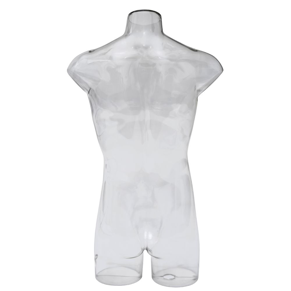 Clear Male Mannequin Torso
