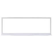 White Metal Sign Frame for 36'W x 12"H Signs - Horizontal Orientation