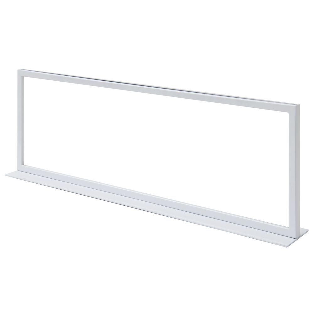 White Metal Sign Frame for 36'W x 12"H Signs - Horizontal Orientation
