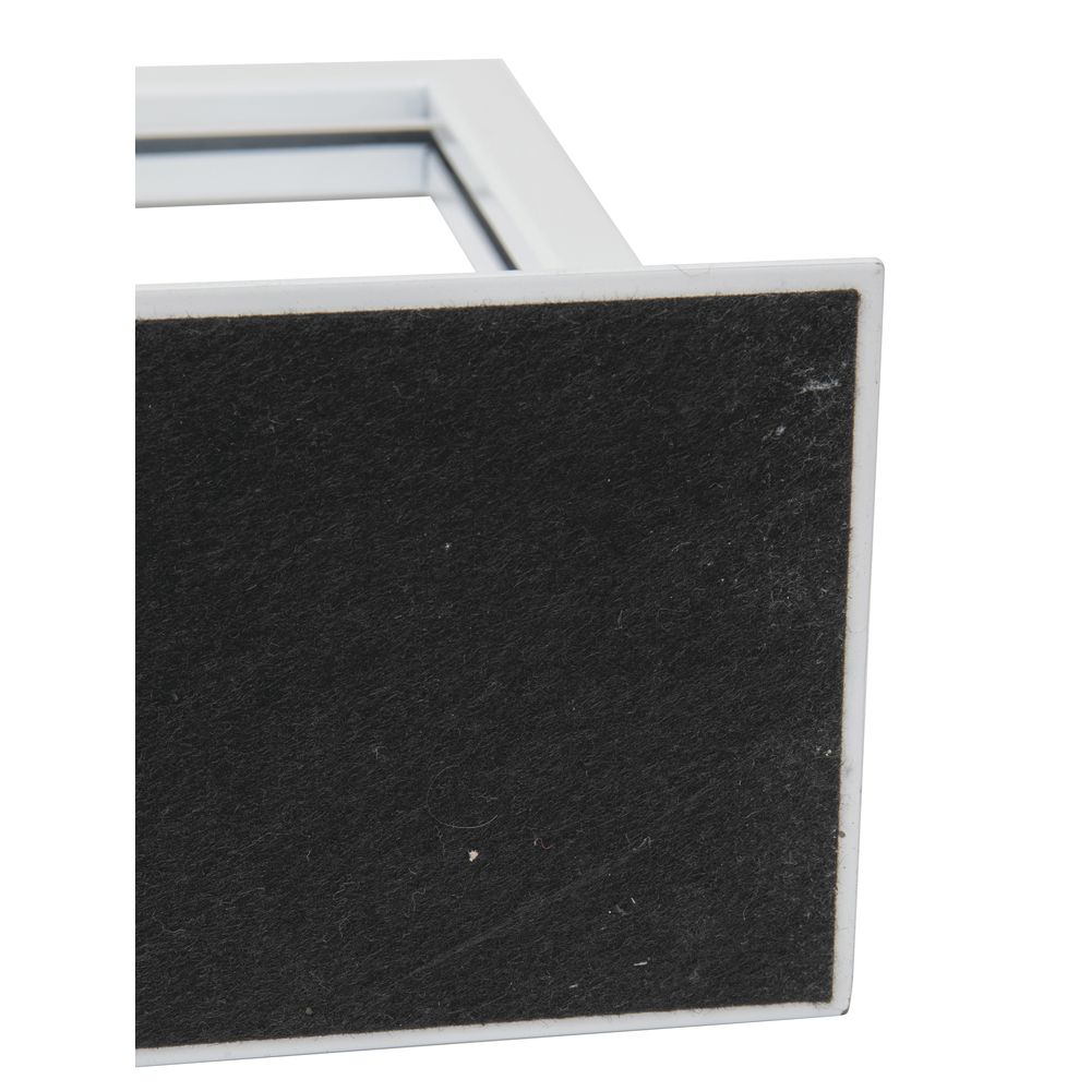 White Metal Sign Frame for 36'W x 12"H Signs - Horizontal Orientation