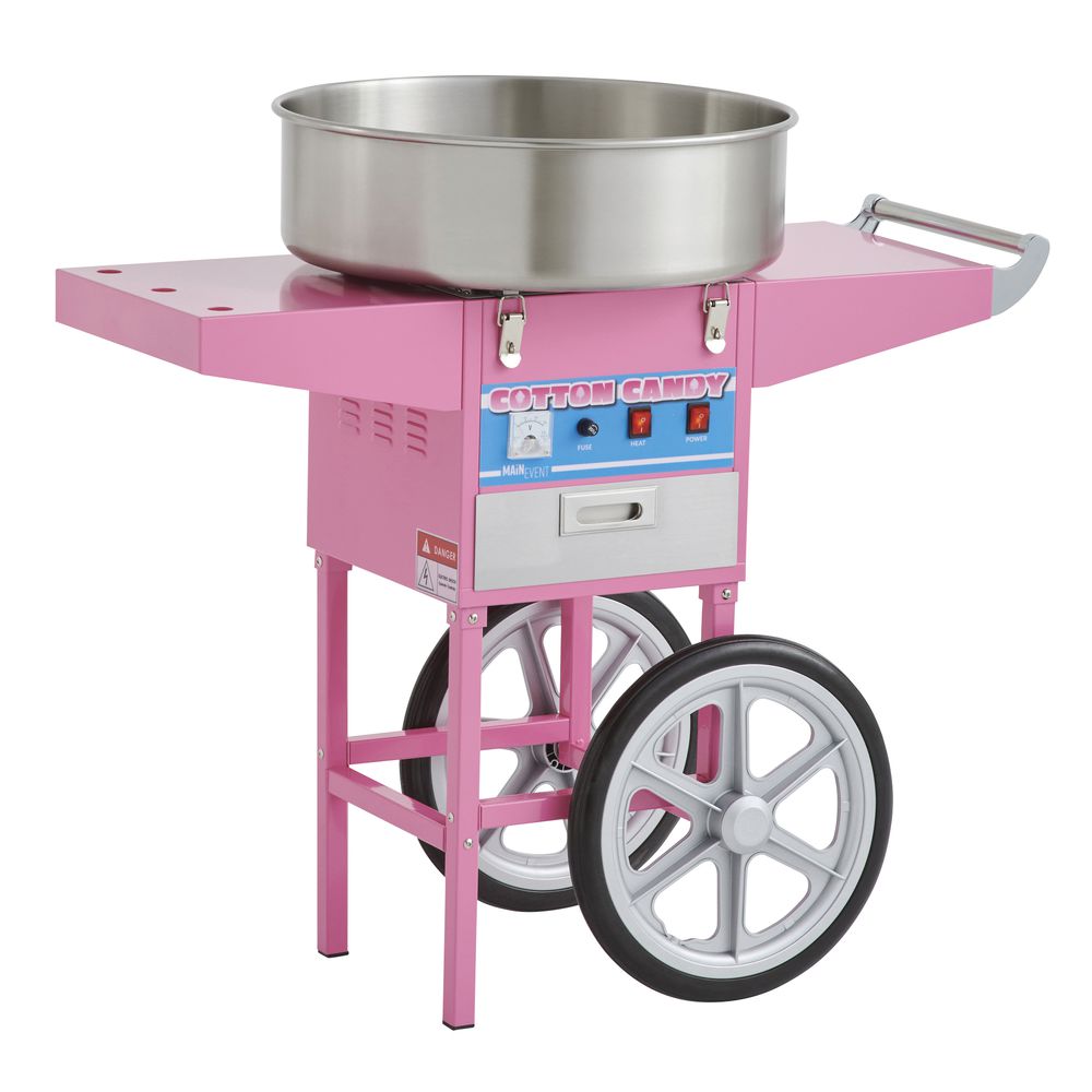 Kratos 30Y-002 Cotton Candy Machine, With Cart, 120V, 1080W - 21" Diameter