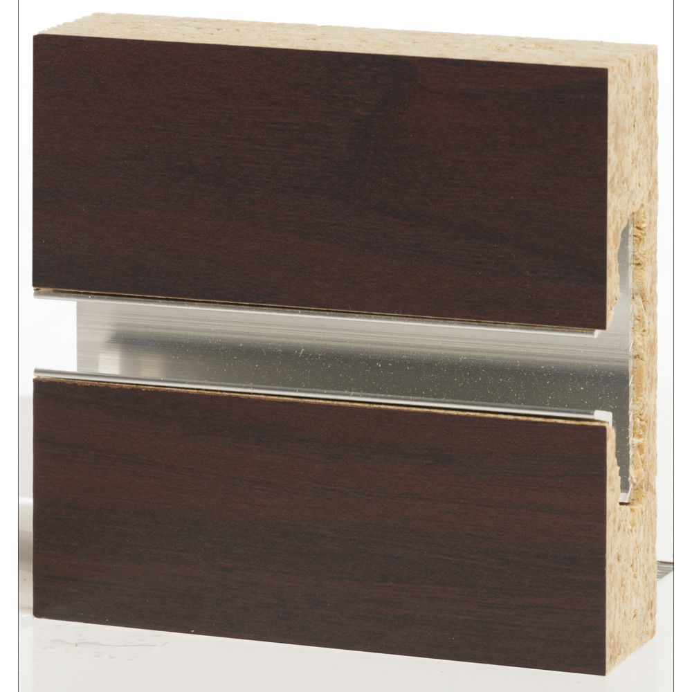 8' x 4' Almond Slatwall with Aluminum Insert