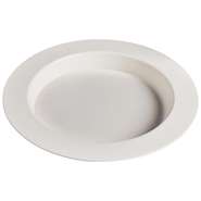 Maddak Ableware White Polycarbonate Ergo Plate - 9 3/4"Dia x 1 1/2"H