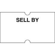 HUBERT® White Label With Black Print "Sell By" For HUBERT® 1-Line ...