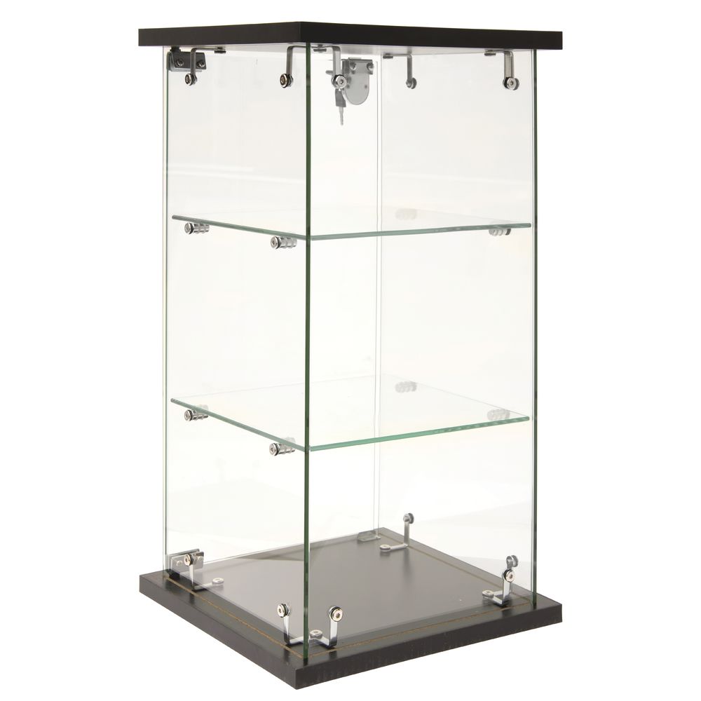 Frameless Glass Showcase, 24" H