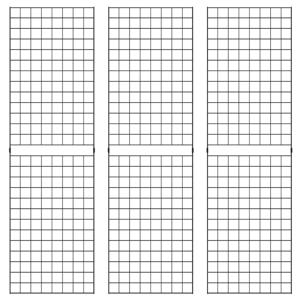 Portable Grid Panels - 2x8, Black