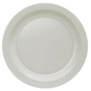 Cambro® Camwear® Narrow Rim White Polycarbonate Dinner Plate - 10" Dia