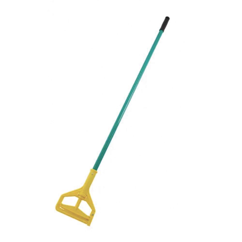 Winco Green Side-Release Plastic Mop Handle, 57"L