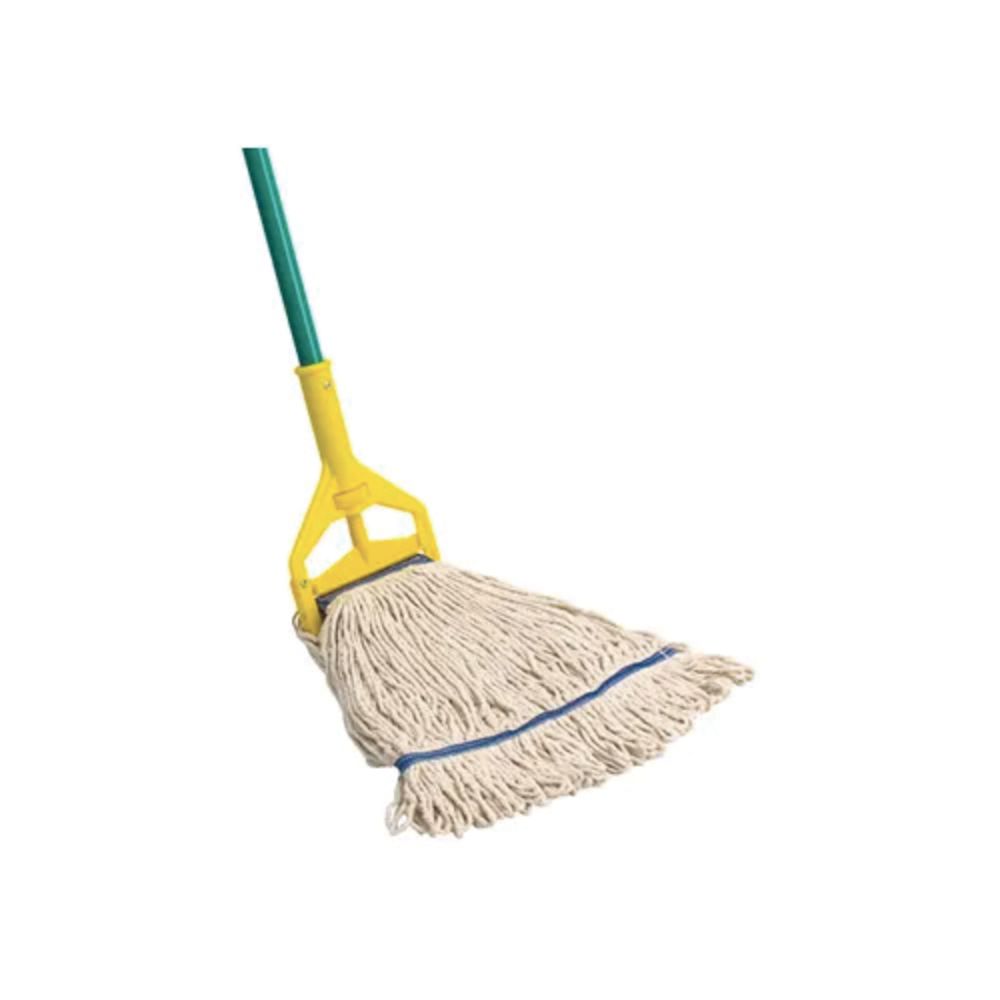 Winco Green Side-Release Plastic Mop Handle, 57"L