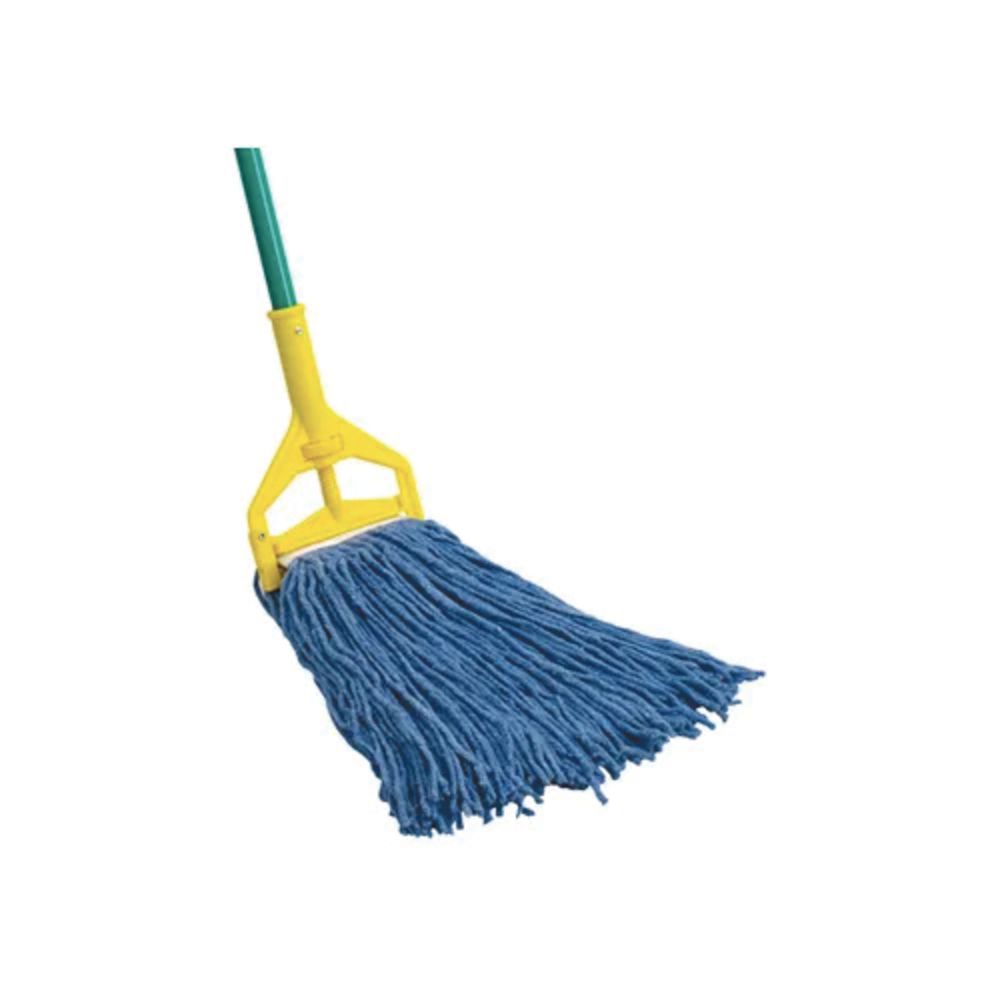 Winco Green Side-Release Plastic Mop Handle, 57"L