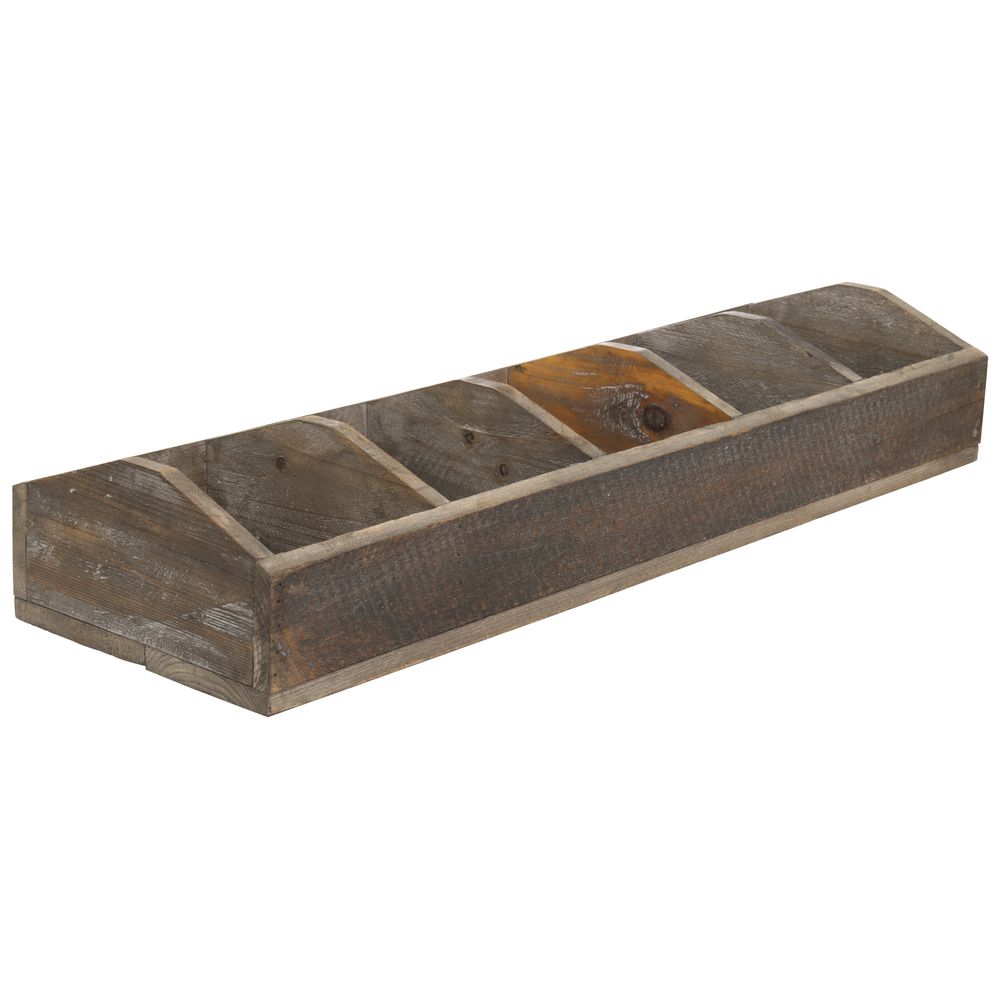 BOX, DIVIDED WOODEN 33"