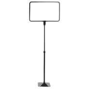 Horizontal Matte Black Metal Sign Frame Flat Base Adjustable Stem - 11 ...