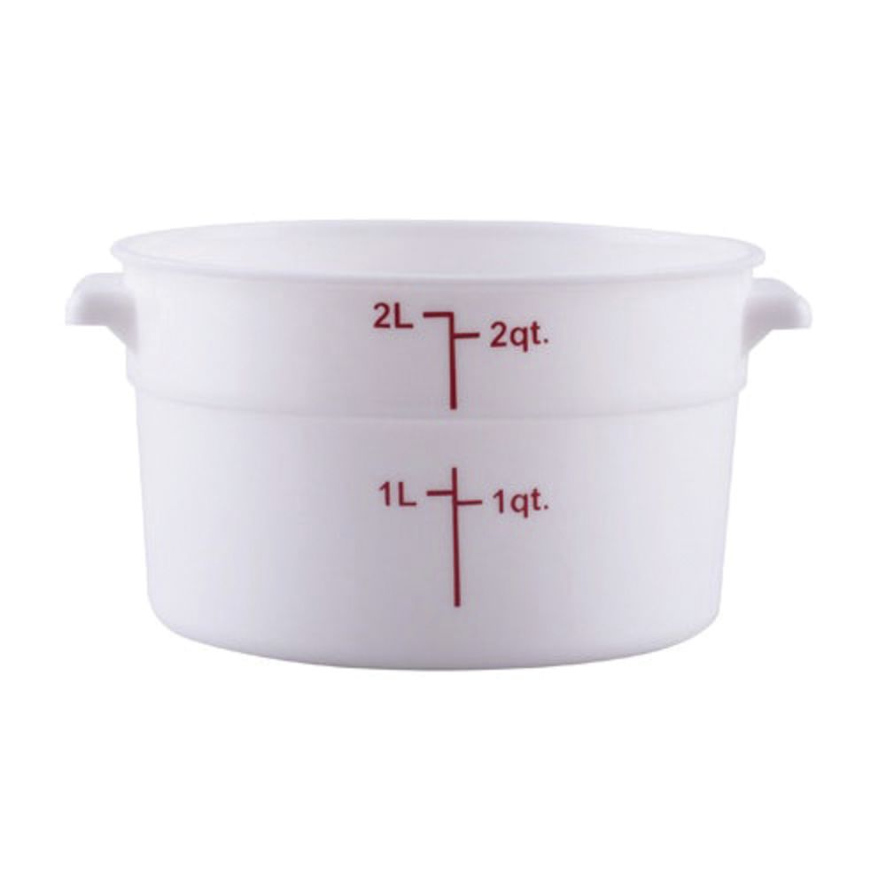 CenPro 29A-042 Round Food Storage Container, White - 2 Qt.