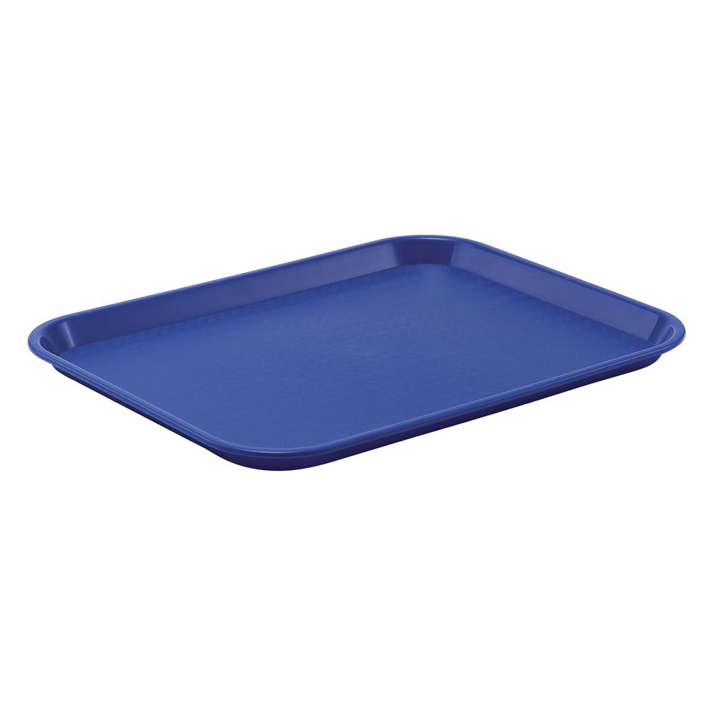 CenPro Blue Plastic Cafeteria Food Tray - 18"L x 14"W