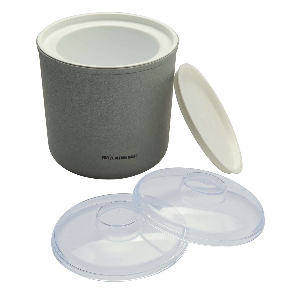 Carlisle Coldmaster® 2 qt White Polypropylene Coldcrock with Coaster