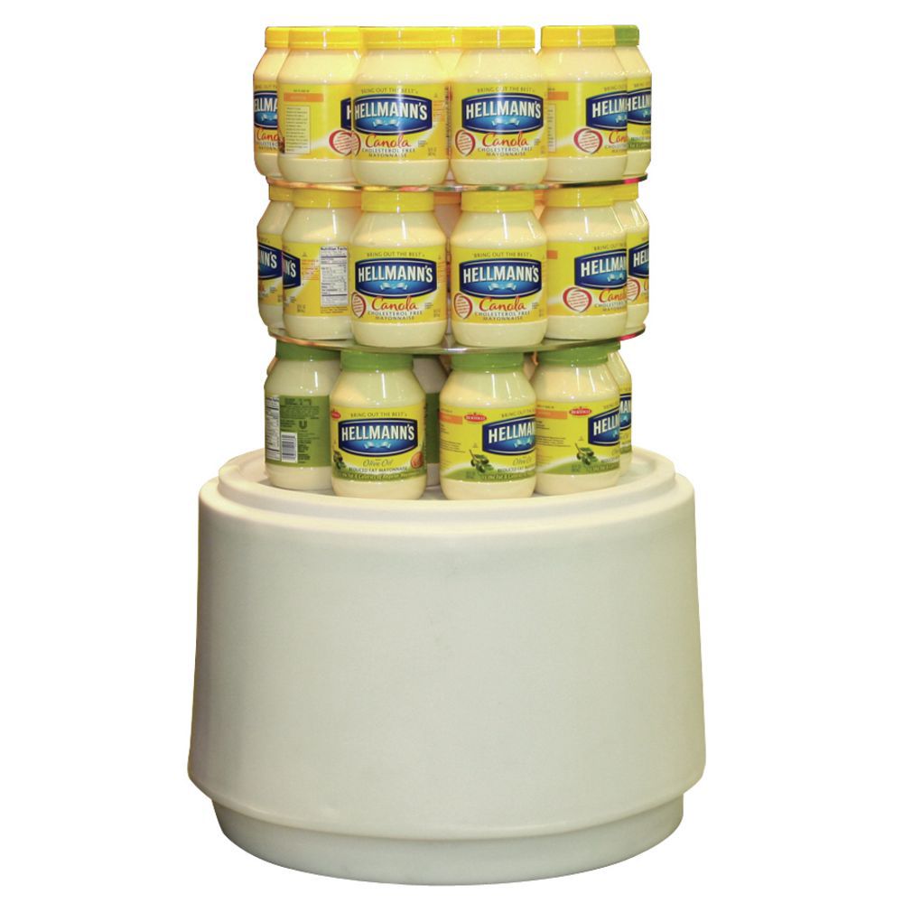 Forte Products U-Link™ Curved Plastic 2-Tier Merchandiser - 33"L x 24"D ...