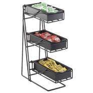 Cal-Mil Midnight Collection 3-Tier Condiment/Flatware Display - 5 1/4"L ...