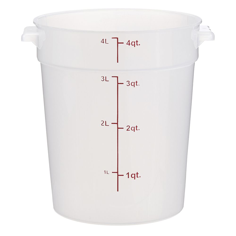 CenPro 29A-043 Round Food Storage Container, Translucent - 4 Qt. Capacity