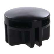 Black 4-Way Cube Connectors