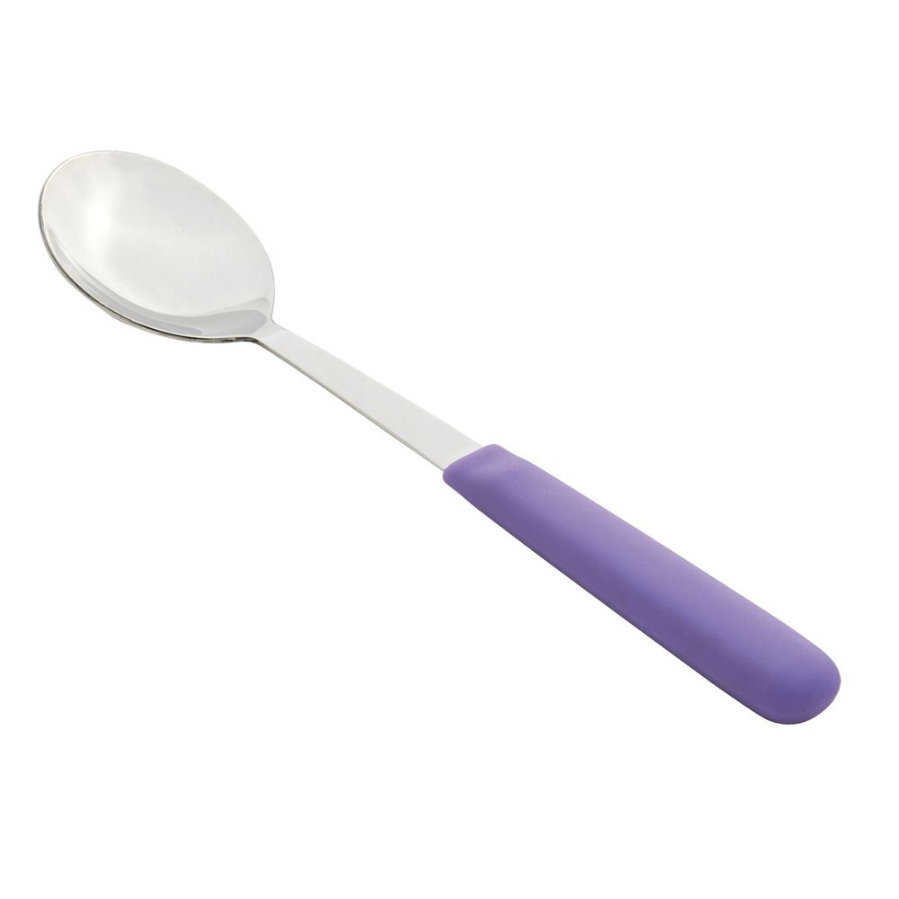 HUBERT® Stainless Steel Allergen Awareness 12" Spoon With Purple Handle