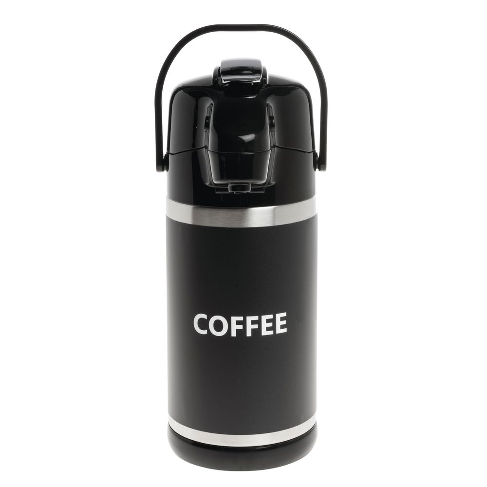 Expressly HUBERT® Black Repositionable Airpot Wrap With "Coffee ...
