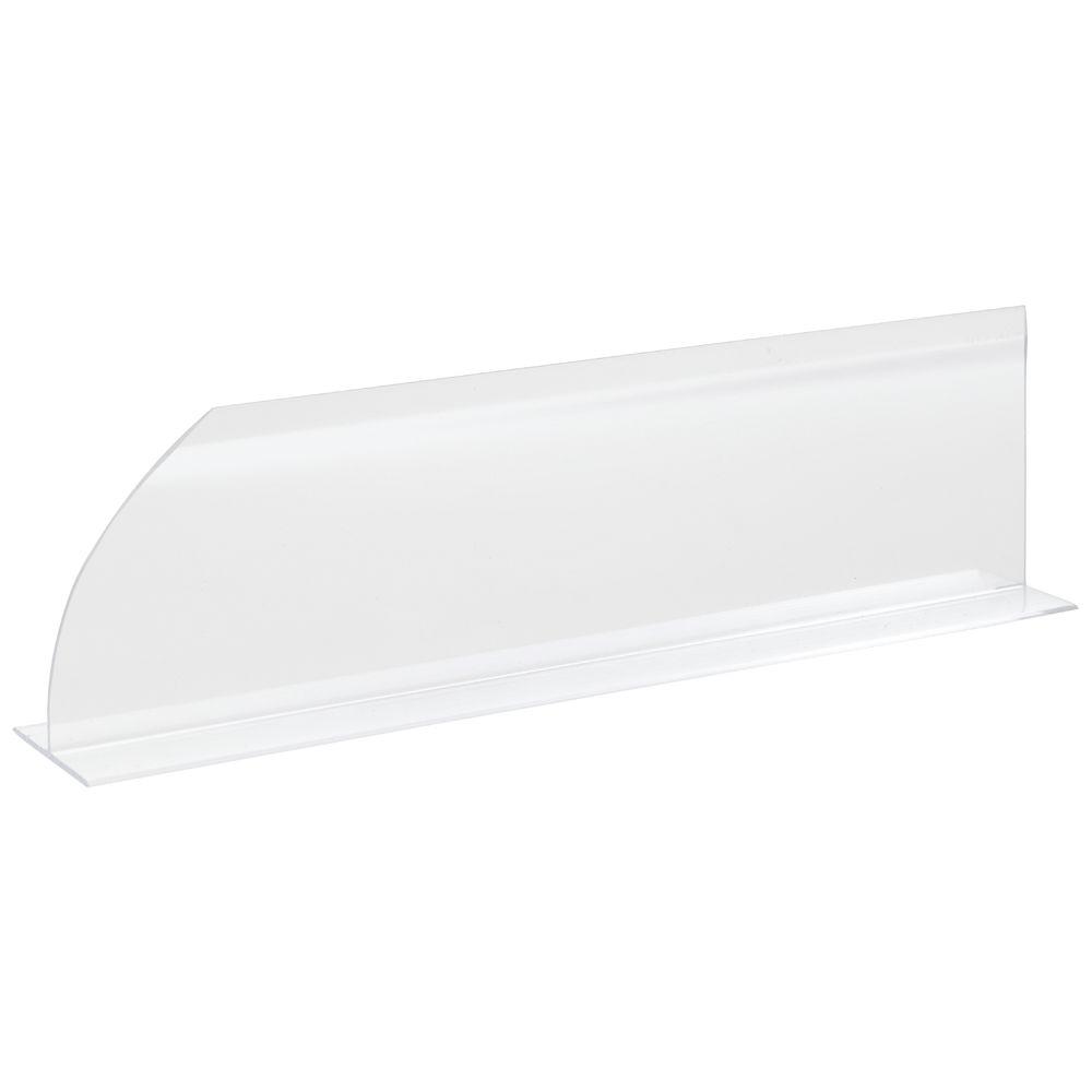 DIVIDER, CLEAR 3 X 10" W/RADIUS CORNER