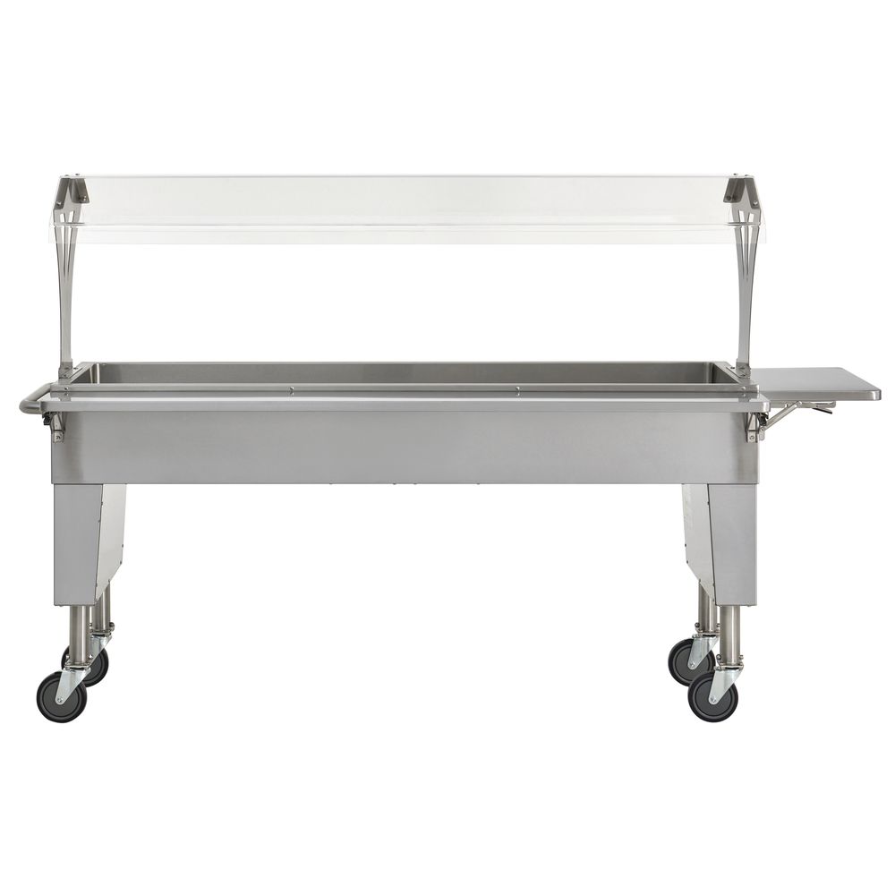 HUBERT® Adjustable Stainless Steel Salad Bar with 5-Pan Well - 83 7/10 ...