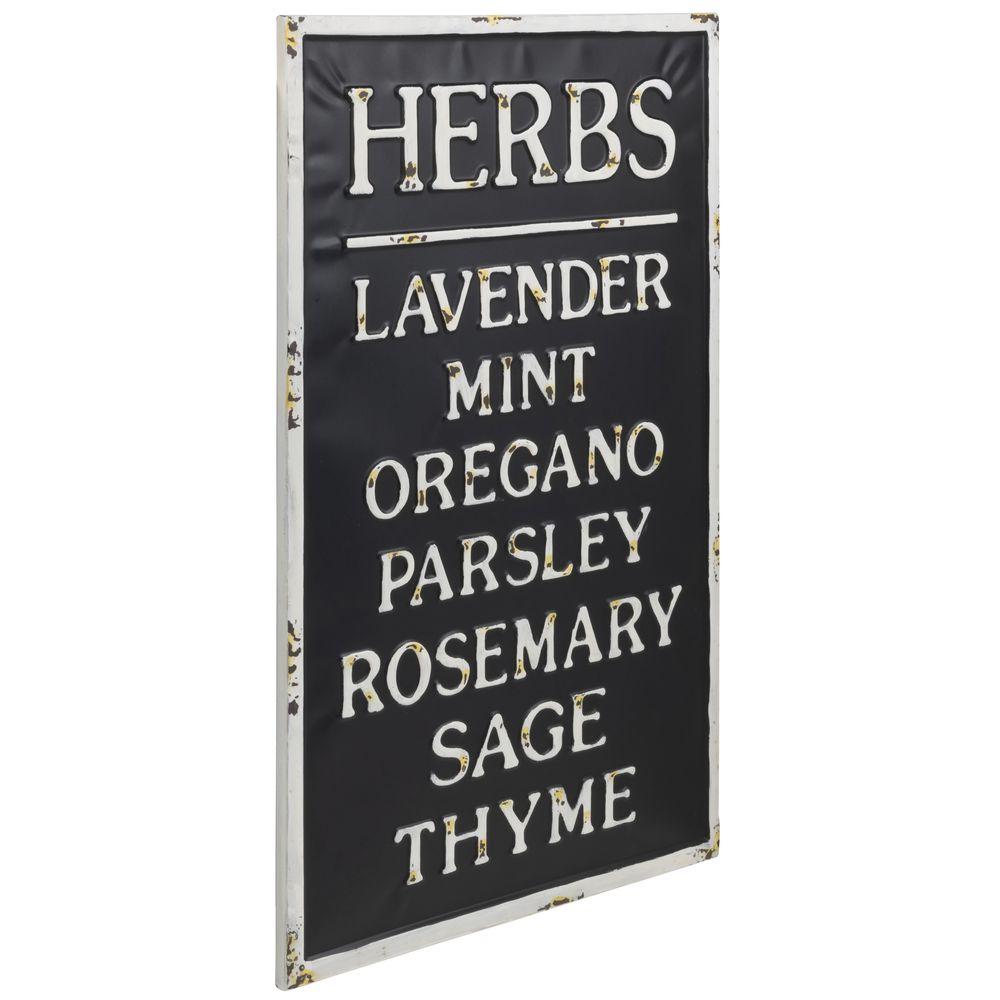 Mteal Herb Sign
