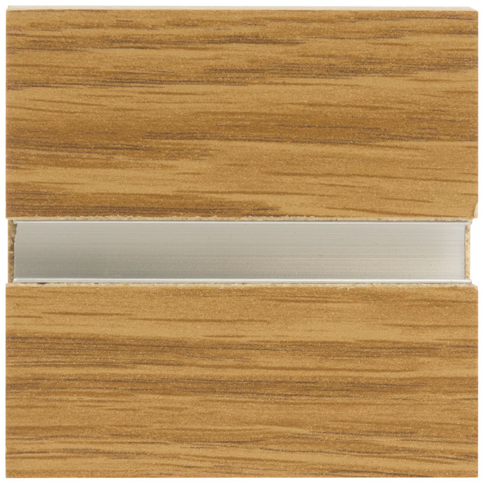 8' x 4' Oak Slatwall with Aluminum Inserts