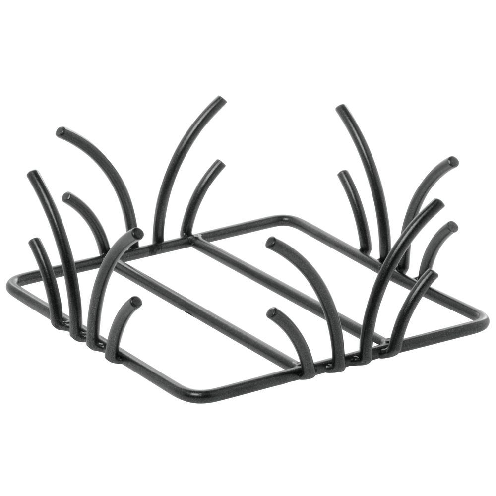 Expressly HUBERT® Rectangular Black Powder-Coated Iron Grated Riser ...