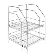 HUBERT® Basic Collection Wire Cereal Box Display - Chrome