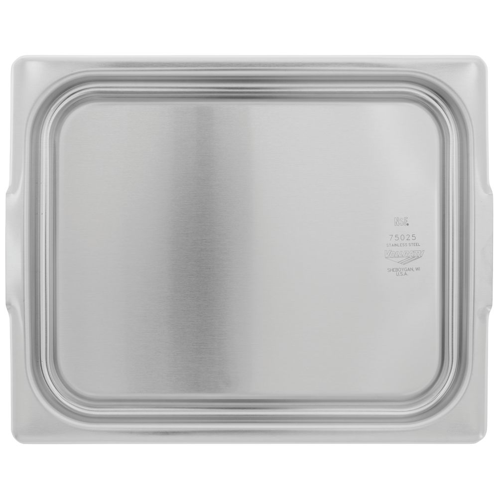 Vollrath Super Pan® Stainless Steel Recessed Transport Pan Cover - 1/2 Size