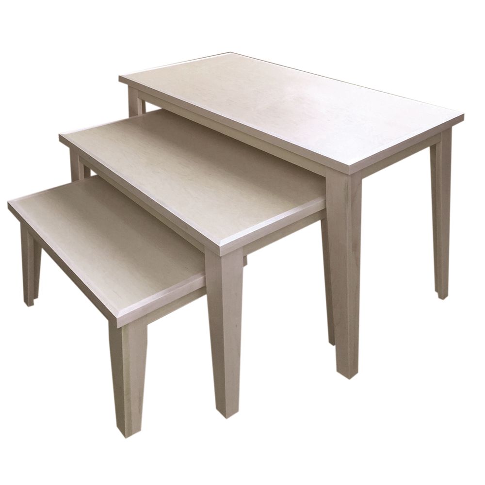 Large Nesting Display Table, Maple