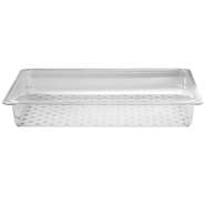 Cambro Camwear® Clear Polycarbonate Colander Pan - Full Size 3"D