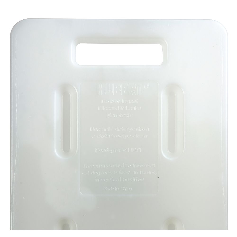 HUBERT® Reusable Ice Packs, White - 10-3/4"W x 1"D x 26-1/4"H