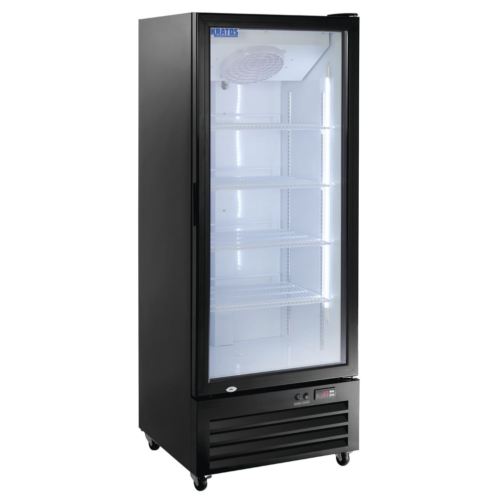 Kratos 32M-001 Swing Glass Door Merchandiser Refrigerator With LED Lighting - 23-1/2"W x 21"D x 60"H