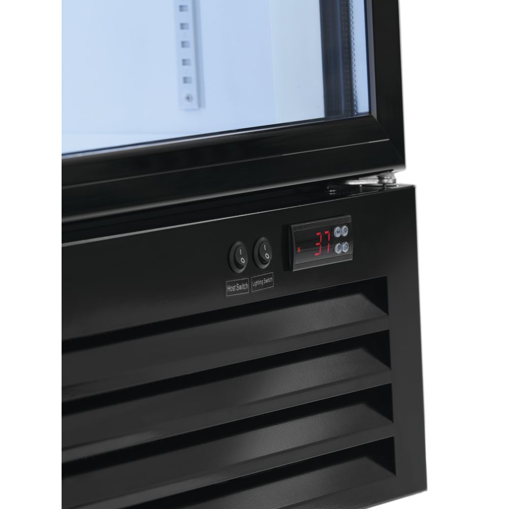 Kratos 32M-001 Swing Glass Door Merchandiser Refrigerator With LED Lighting - 23-1/2"W x 21"D x 60"H