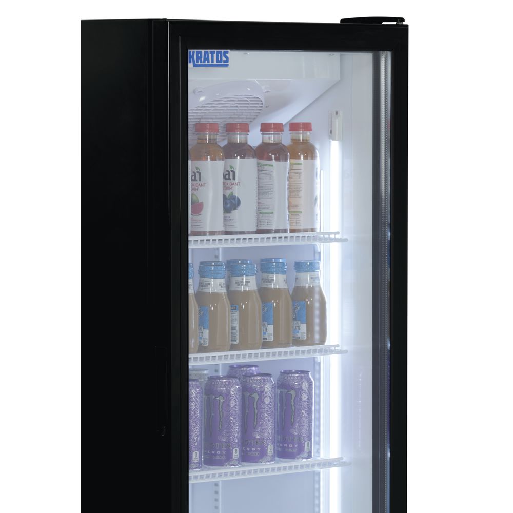 Kratos 32M-001 Swing Glass Door Merchandiser Refrigerator With LED Lighting - 23-1/2"W x 21"D x 60"H