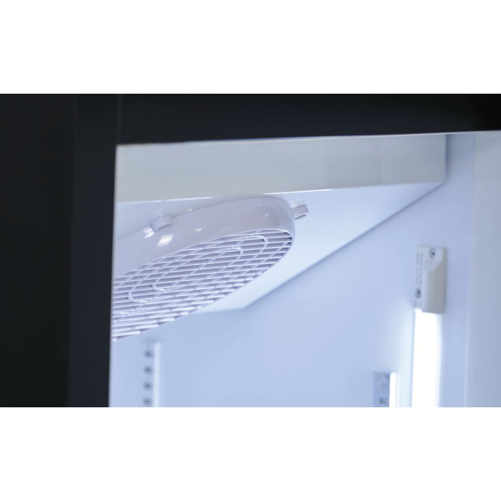 Kratos 32M-001 Swing Glass Door Merchandiser Refrigerator With LED Lighting - 23-1/2"W x 21"D x 60"H