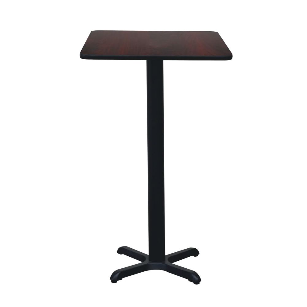 CenPro 32Q-055 Table Set With Charis, Black/Red, Bar Height - 30"W x 30 ...