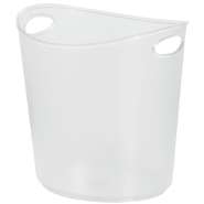 1 Gal Oval Clear Polystyrene Ice Bucket