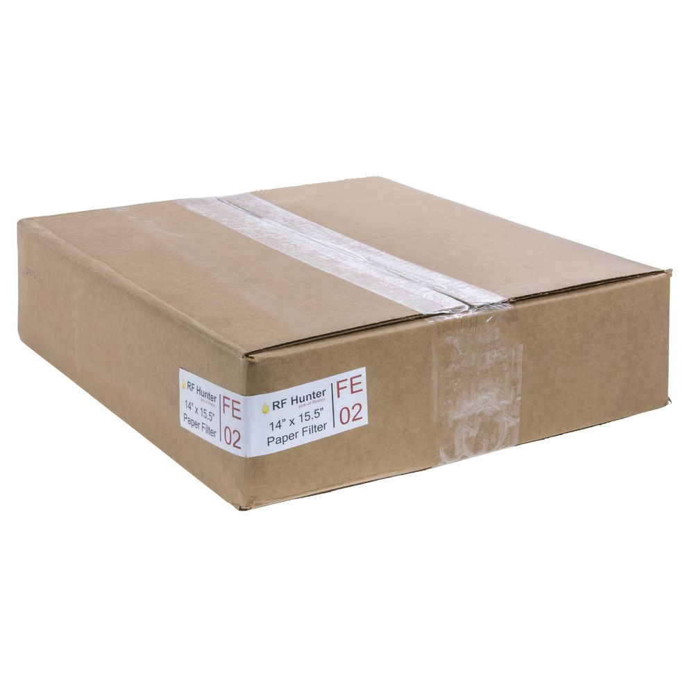 RF Hunter FE02 White Paper Filter Envelopes - 14"L x 15 1/2"W