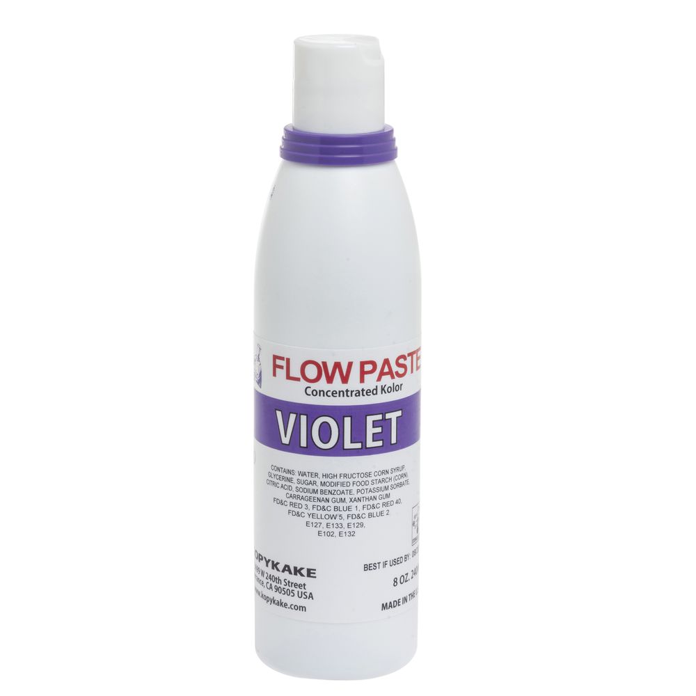 Violet 8 oz Food Color Flow Paste