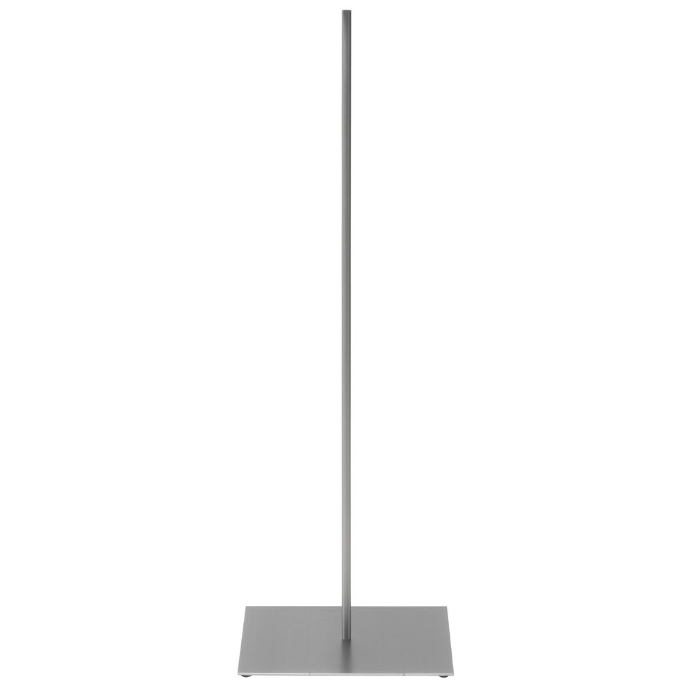 Satin Chrome Bust And Torso Form Square Base , 42"H