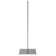 Satin Chrome Bust And Torso Form Square Base , 42"H