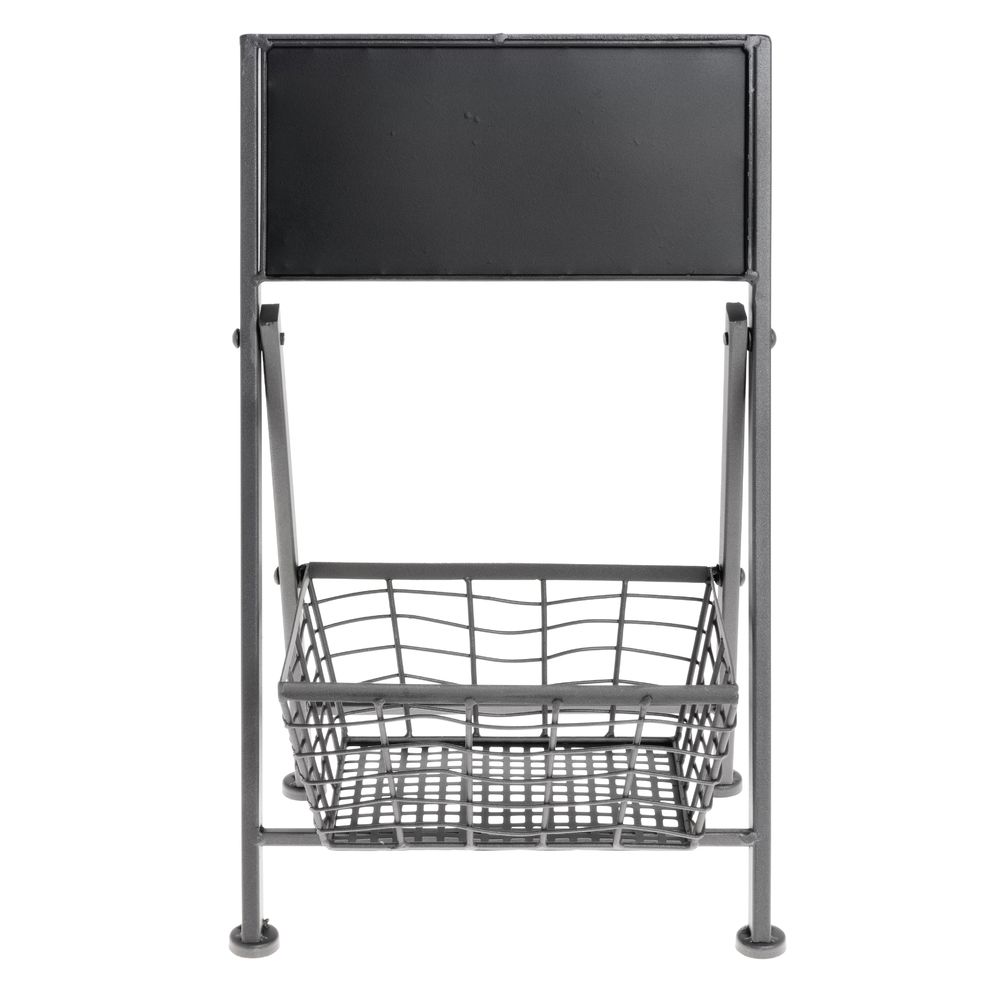 Folding Basket Display With Chalkboard