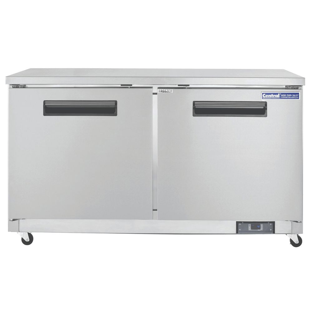 Central Exclusive 69K-110A Undercounter Freezer, 2 Doors, 15-1/2 Cu Ft ...