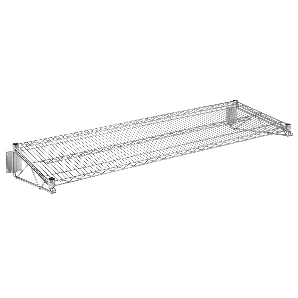 Kratos 24"x60" Chrome Wire Wall Mount Shelf